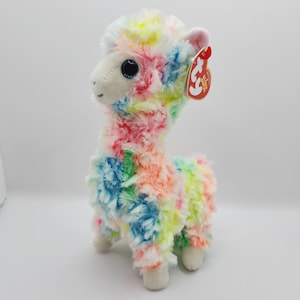 Vintage Ty Beanie Baby 'lola' the Rainbow Llama (7 Inch) - Etsy