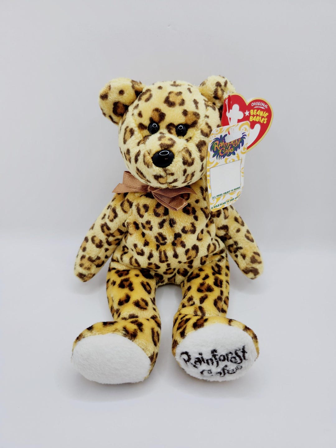 Vintage Ty Beanie Baby 'leopold' Leopard Bear - Rainforest Cafe ...