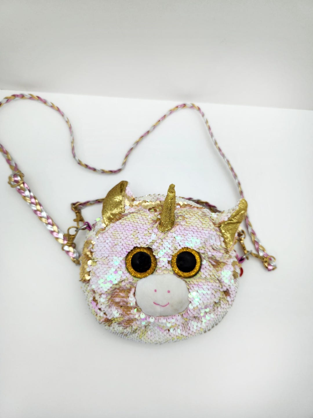 Vintage Ty Fashion Gear 'fantasia' the Unicorn Purse Flippable Sequin 8 ...
