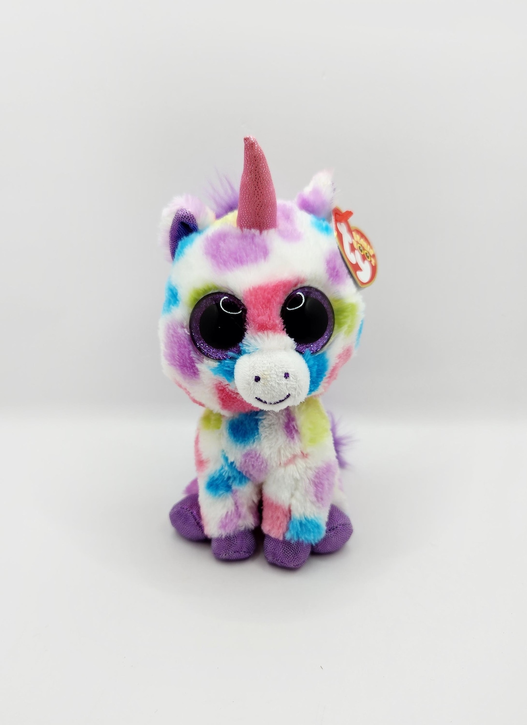 Vintage Ty Beanie Boo 'wishful' the Colourful Unicorn (6 Inch) - Etsy