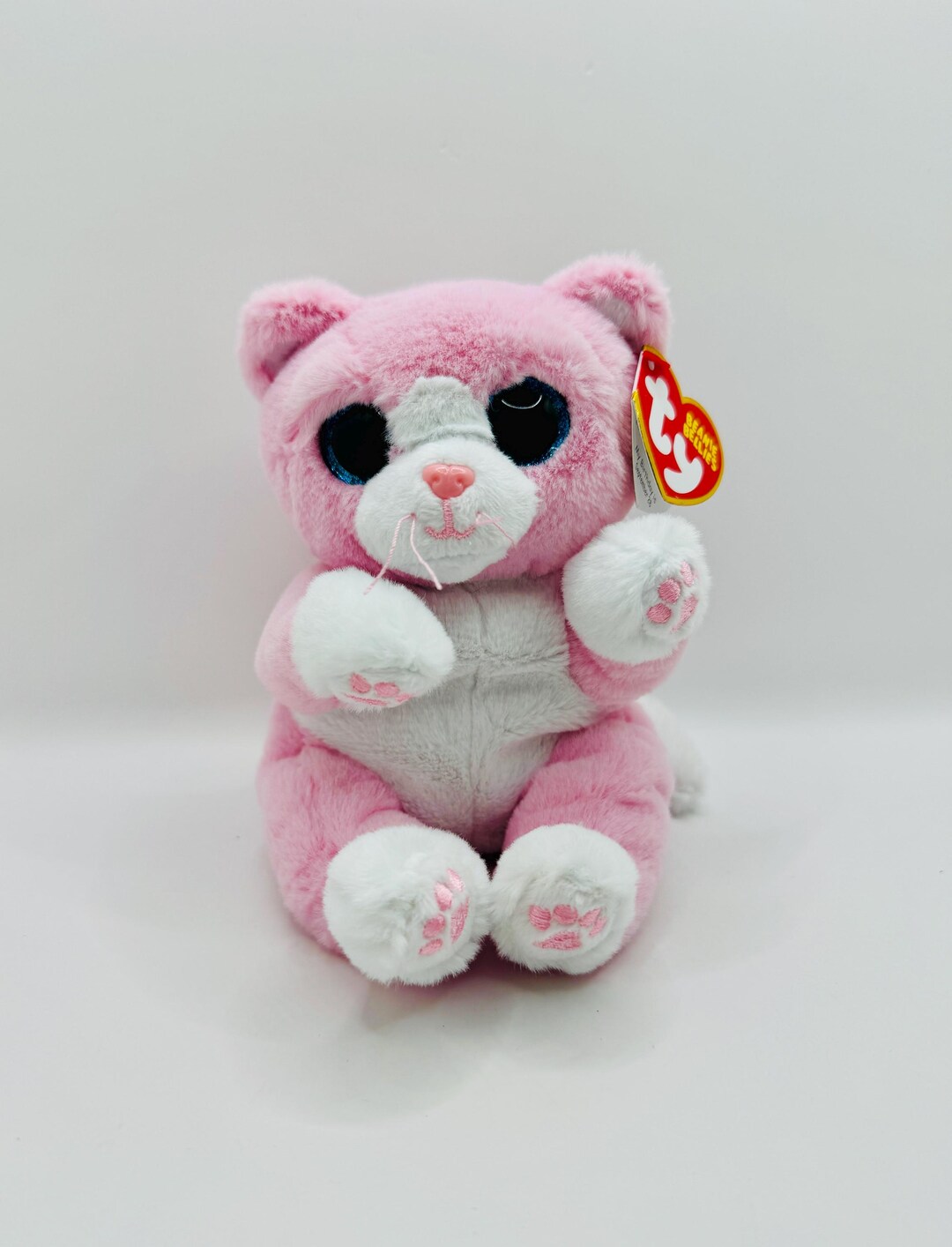 Vintage Ty Beanie Bellies Collection 'lillibelle' the Pink Cat 6 Inch ...