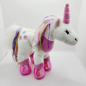 Vintage GANZ Webkinz ~ Ribbon Unicorn (10 Inch) - No Code - *rare* - Etsy