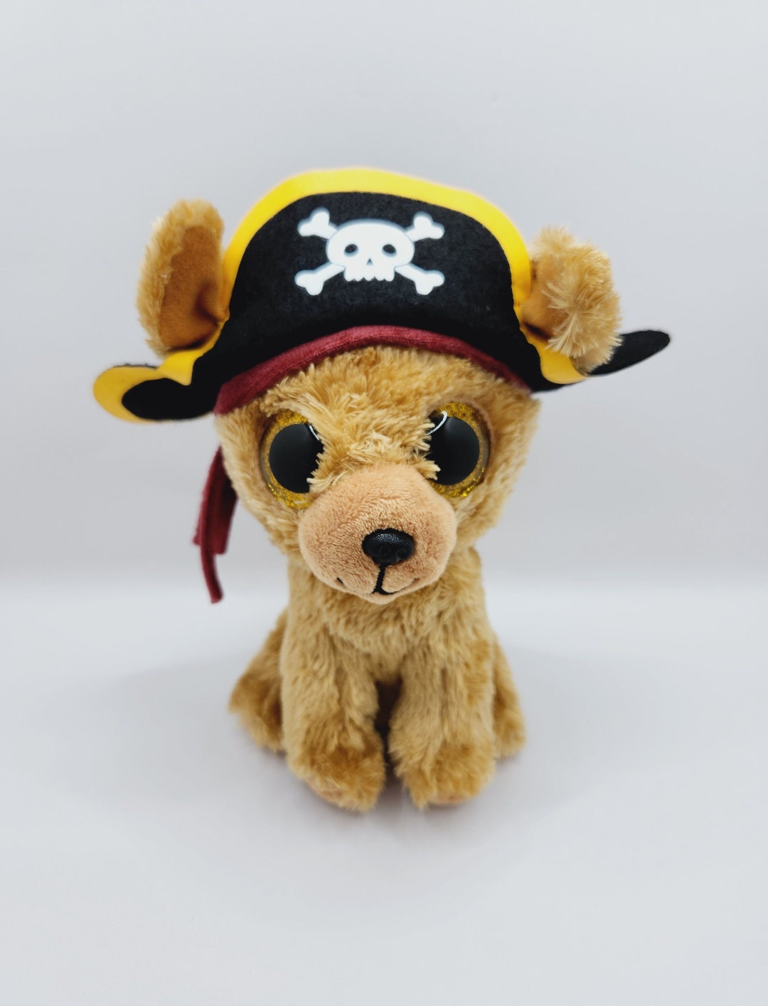 Vintage Ty Beanie Boo 'rowan' the Pirate Dog (6 Inch) - No Hang Tag - Etsy
