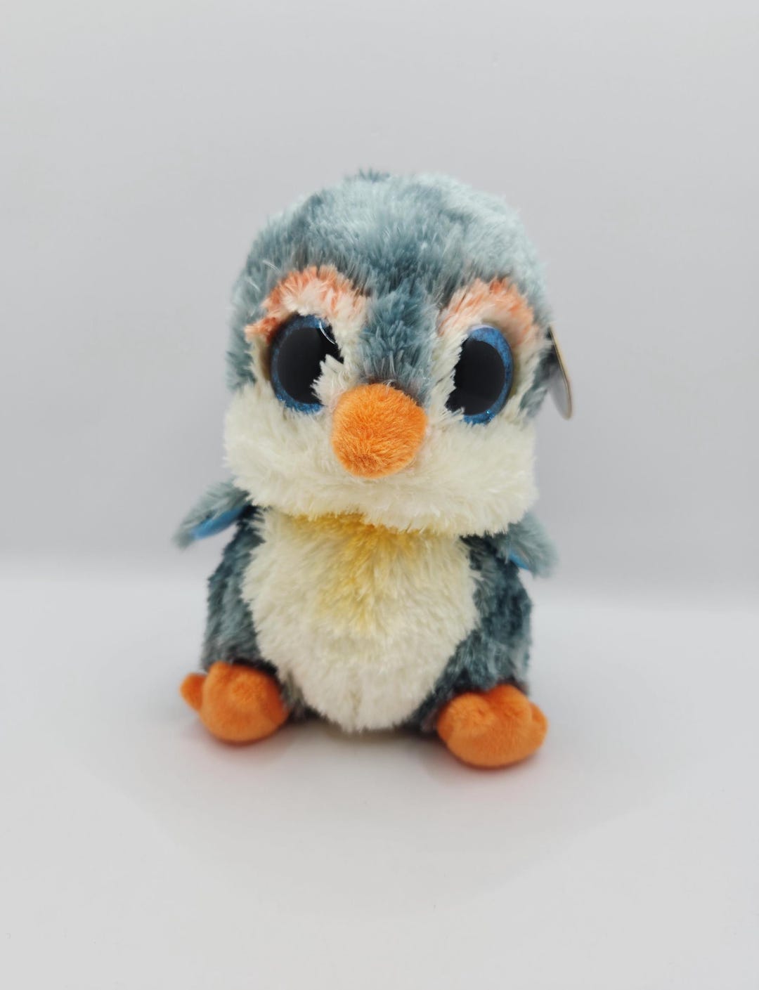 Vintage Ty Beanie Boo 'fisher' the Gray Penguin 6 Inch - Etsy