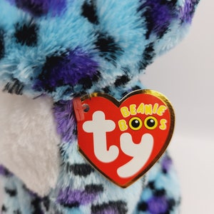 Vintage Ty Beanie Boo 'lizzie' the Blue Leopard (medium 9 Inch ...