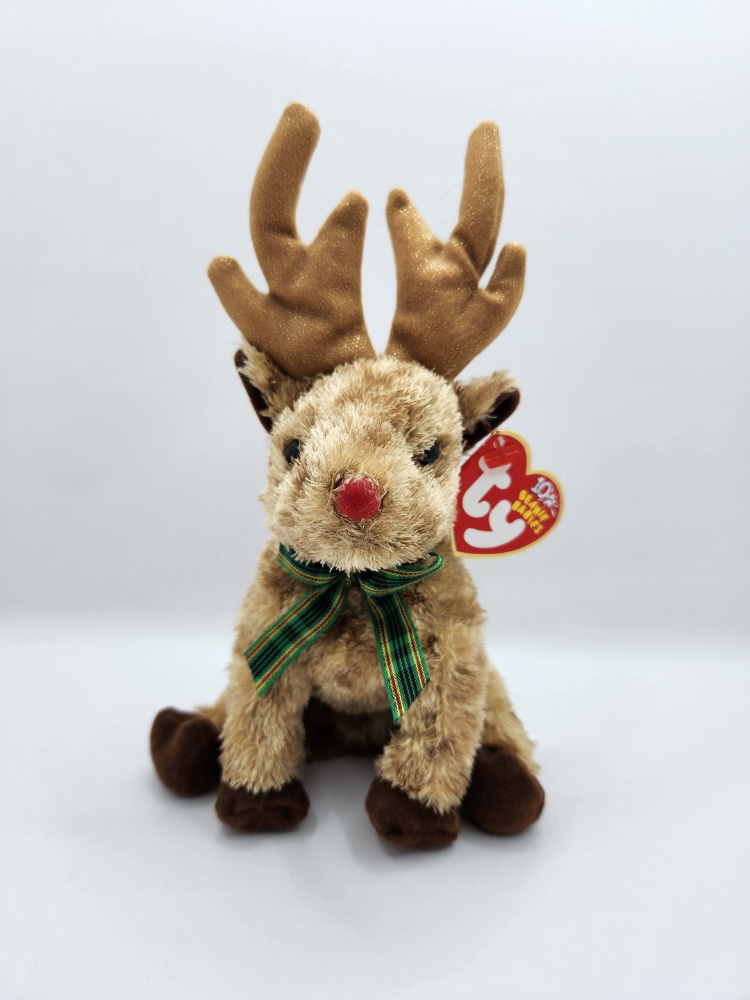Ty Beanie Baby 'rudy' the Reindeer (6 Inch) - Etsy