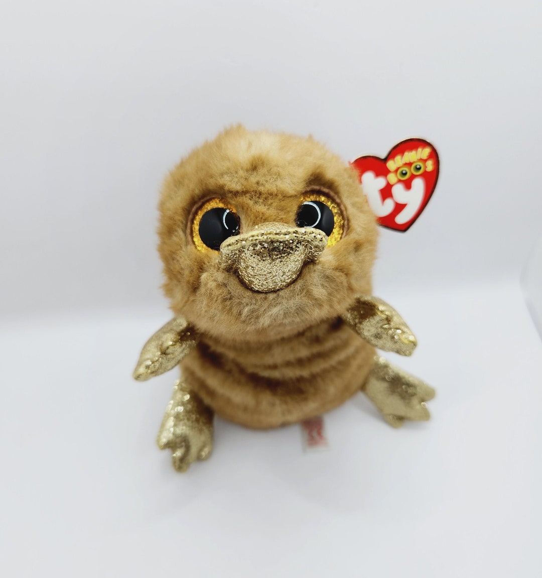 Vintage Ty Beanie Boo 'perry' the Brown Platypus 6 Inch Original Light ...