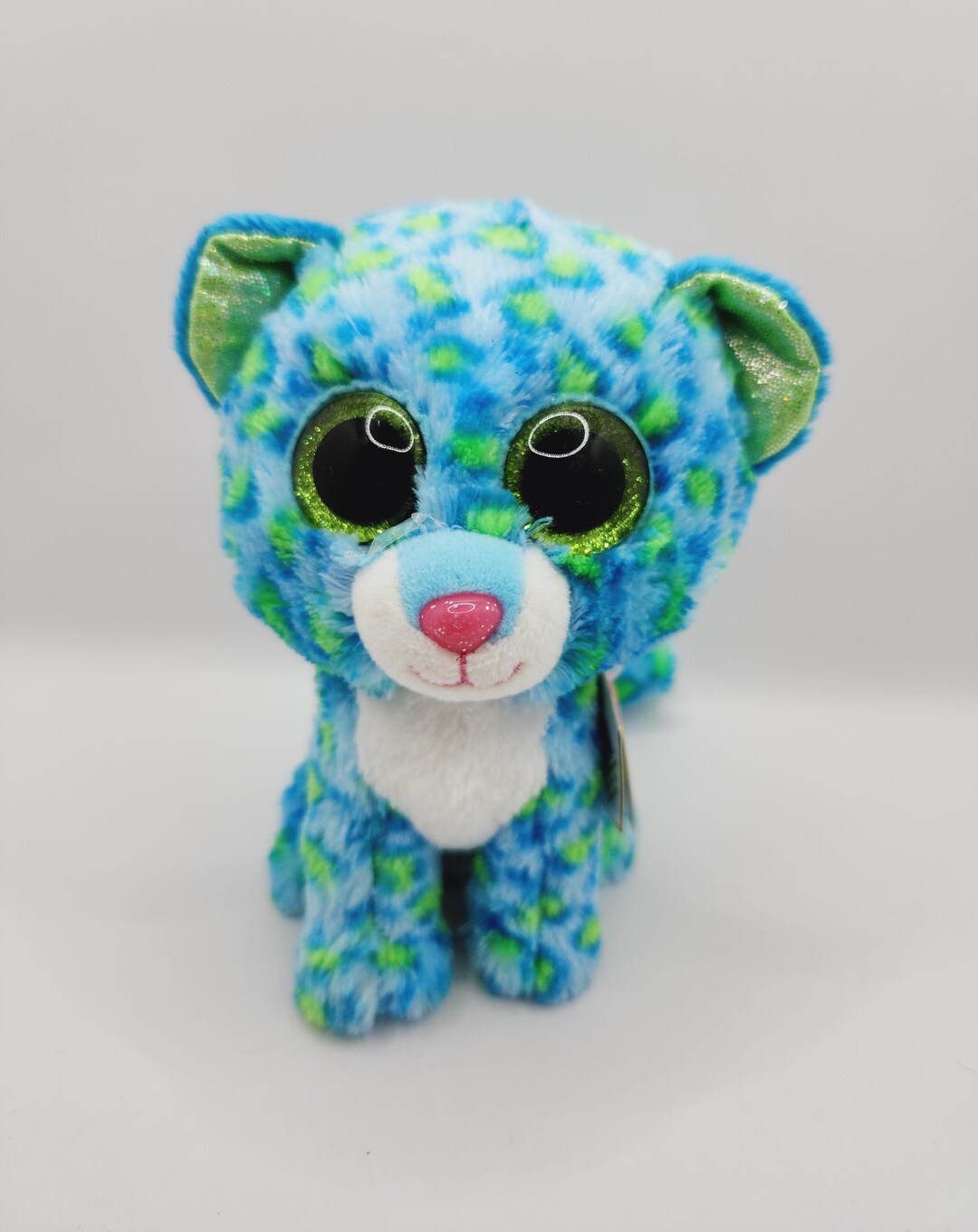 Vintage Ty Beanie Boo 'leona' the Blue Leopard (6 Inch) - Etsy