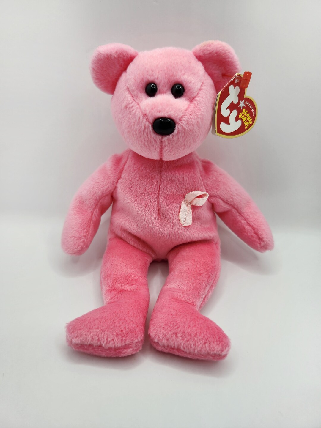 Vintage Ty Beanie Baby 'aware' the Pink Bear - Breast Cancer Awareness ...