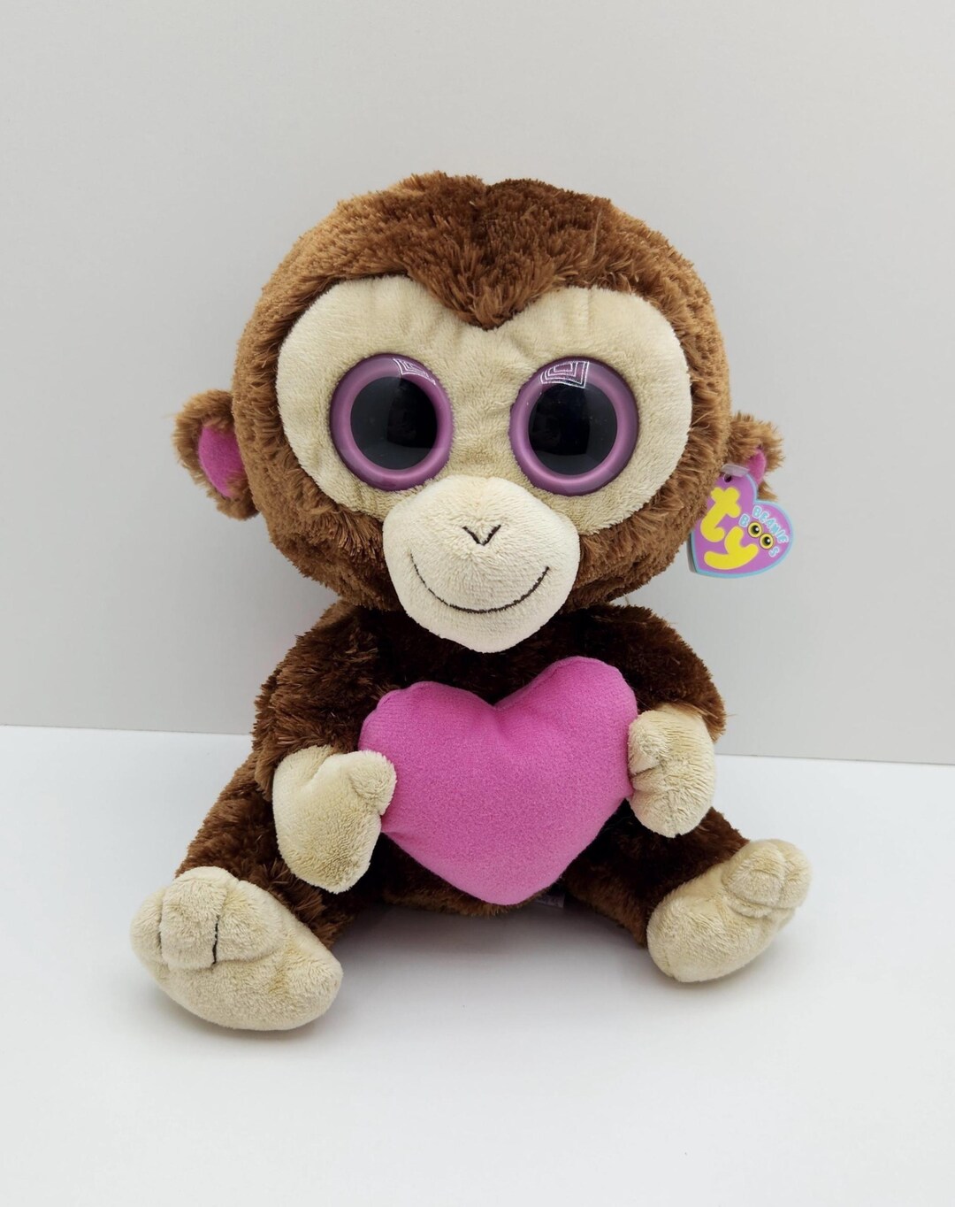 Ty Beanie Boo "casanova" Monkey With Heart - Rare Find - Etsy