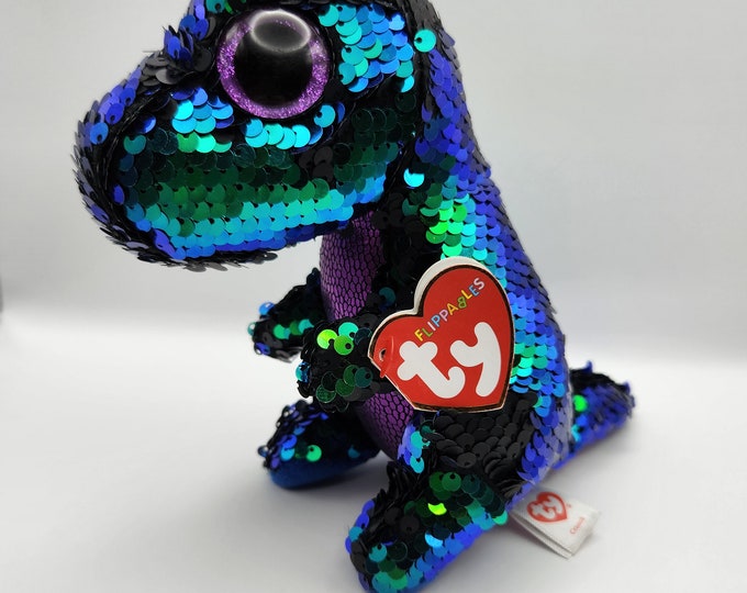 Ty Flippables ~ Sequins Collection 'crunch' the Dinosaur (6 Inch) - Etsy