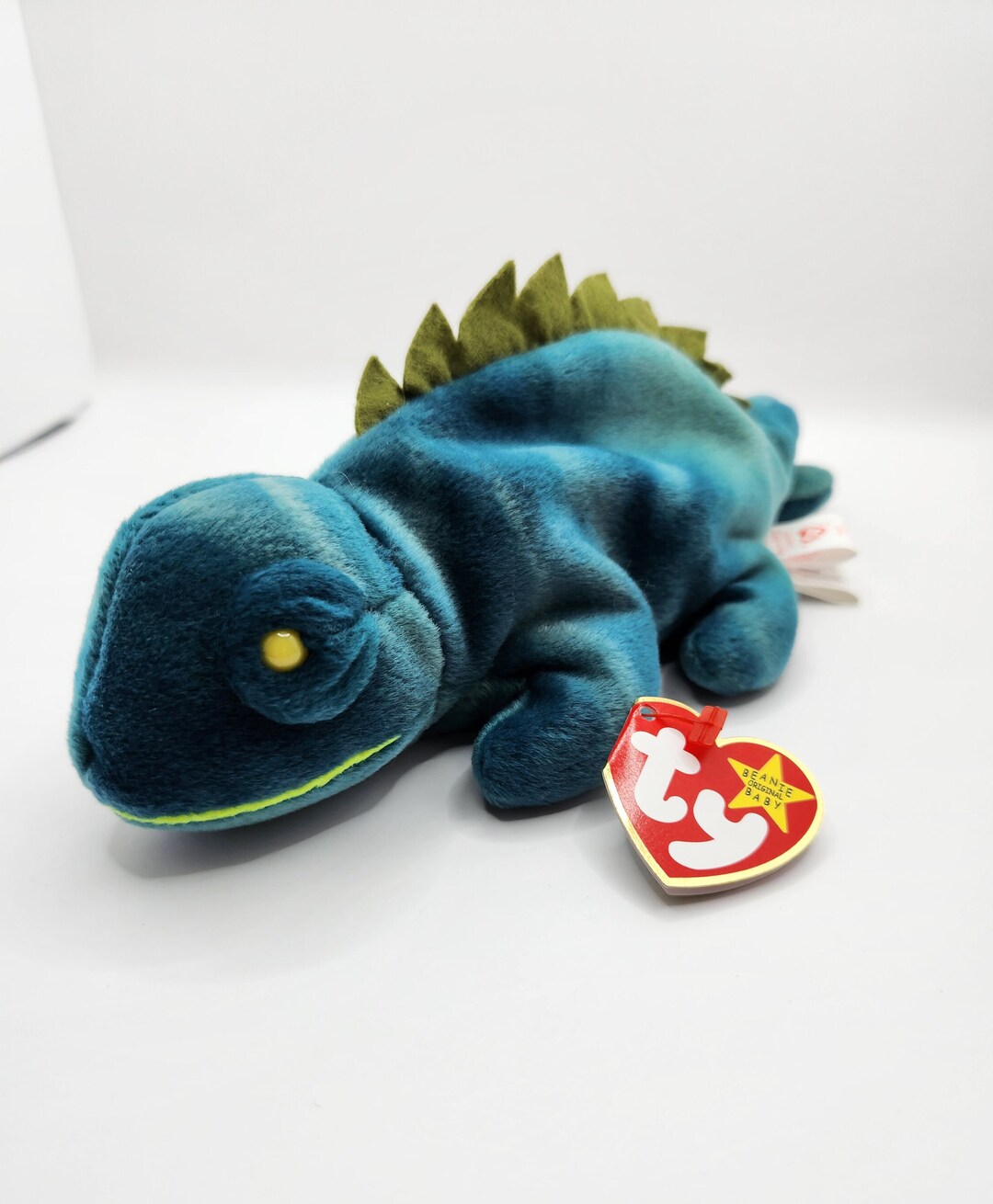 Vintage TY Beanie Baby 'iggy' the Blue Iguana (9 Inch) *extra Canadian ...