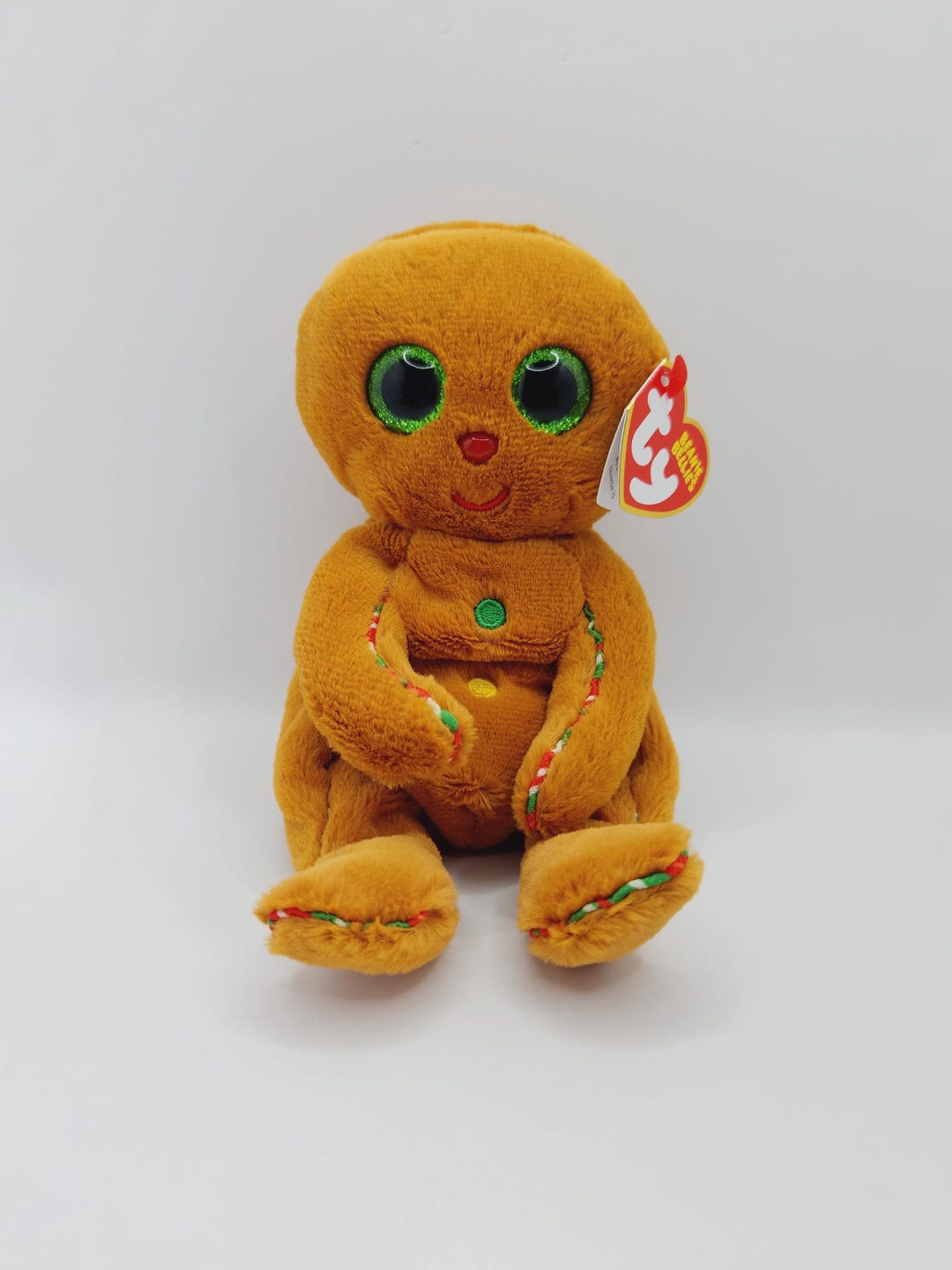 Vintage Ty Beanie Bellies Collection 'crispin' the Gingerbread Man (8 ...