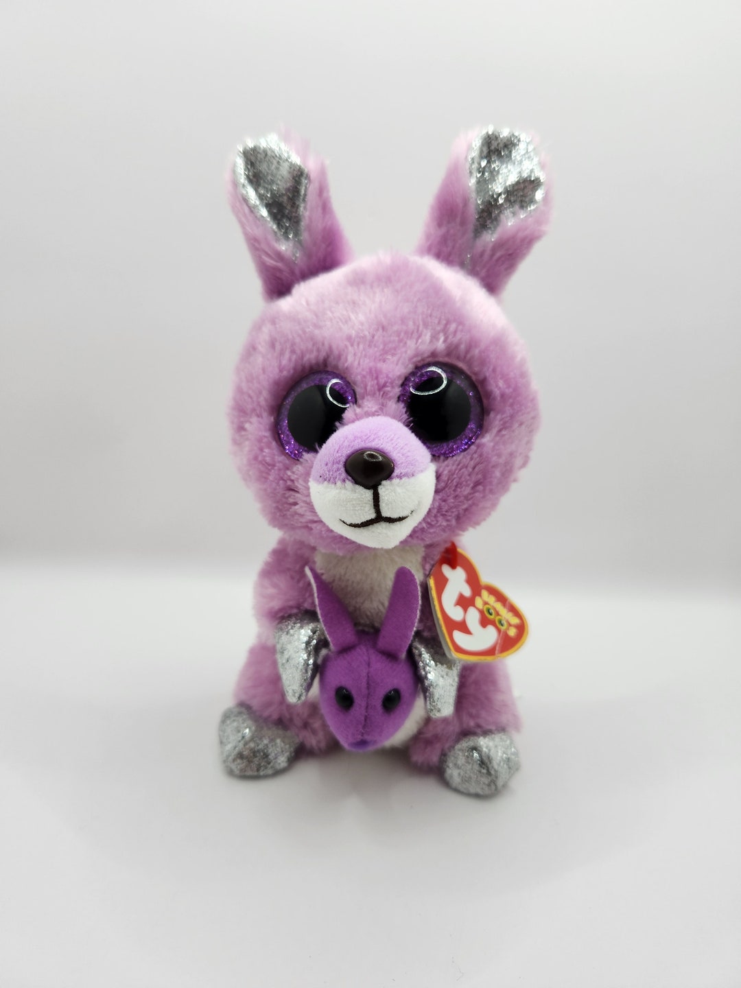 Vintage Ty Beanie Boo 'rory' the Purple Kangaroo 6 Inch Claire's ...