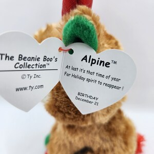 Vintage Ty Beanie Boo 'alpine' the Reindeer (6 Inch) *rare* - Etsy