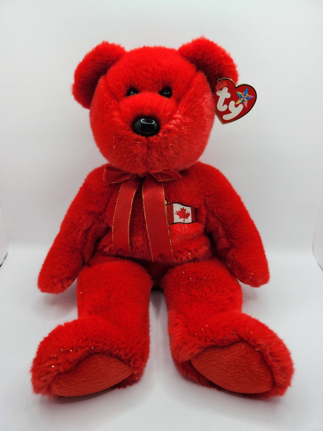 Vintage Ty Beanie Buddy 'pierre' the Bear (14 Inch) *canadian Exclusive ...