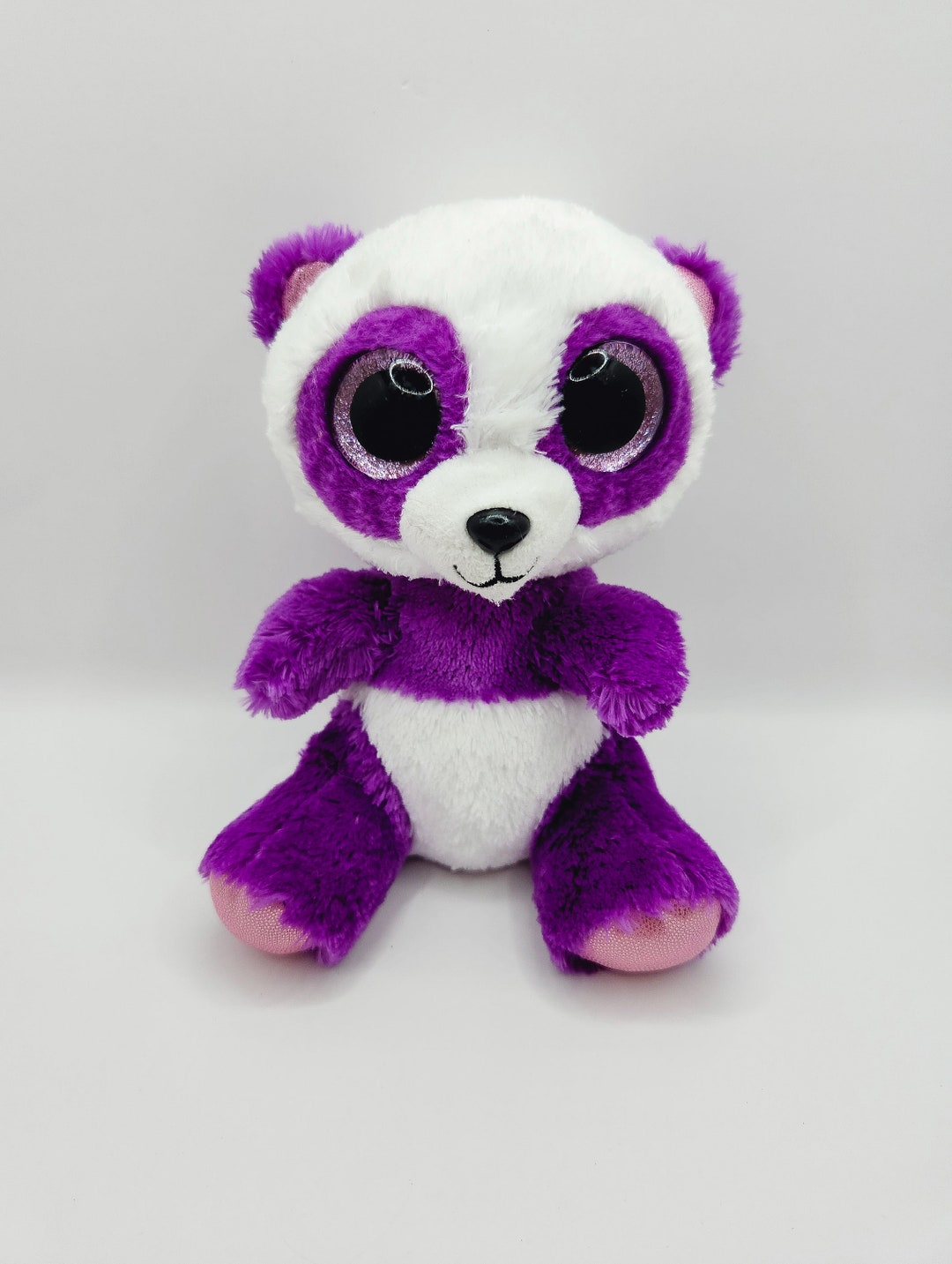 Ty Beanie Boo 'boom Boom' the Purple Panda Bear 6 Inch - Etsy