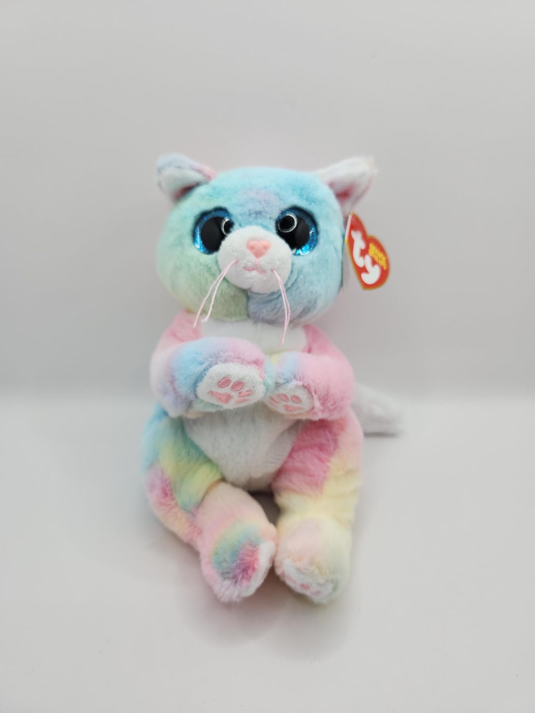 Vintage Ty Beanie Bellies Collection 'jenni' the Rainbow Cat (6 Inch ...