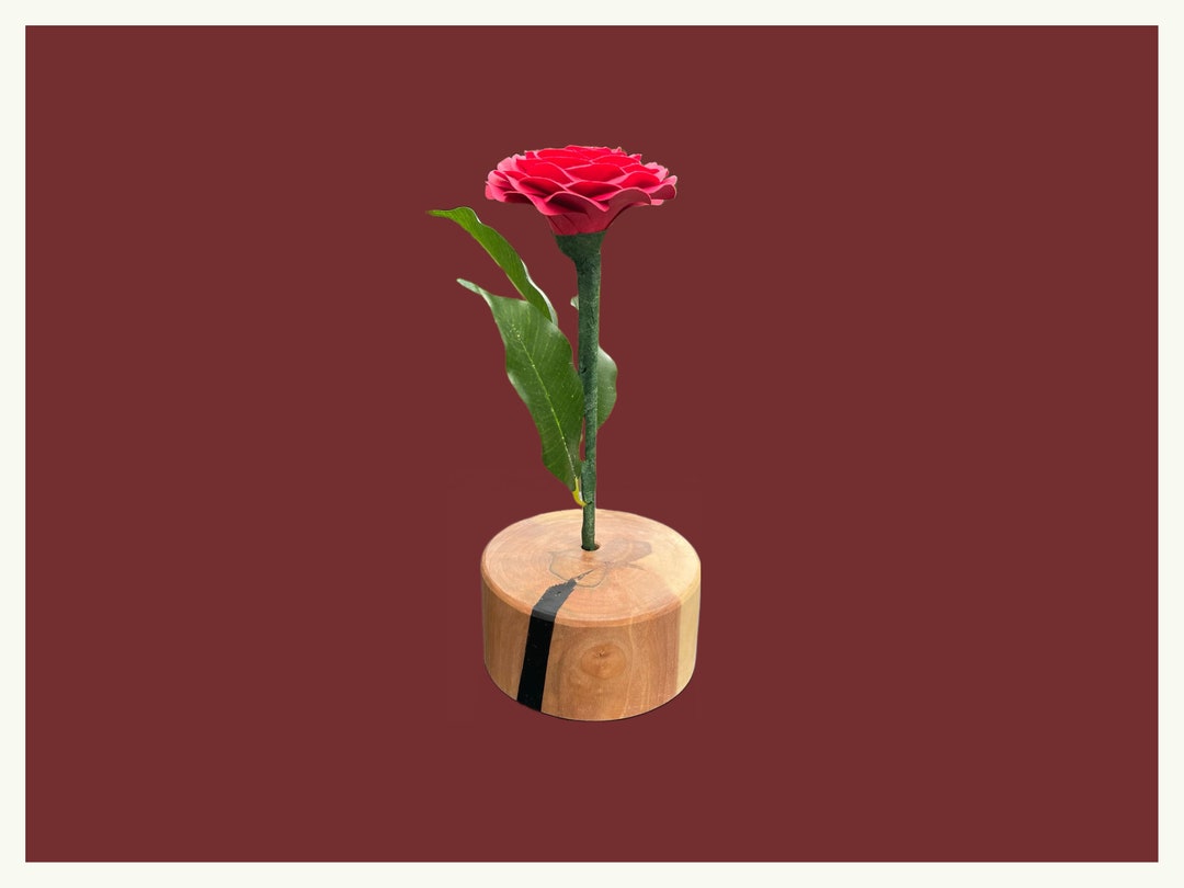 Custom Engraved Dogwood hockey Puck Flower Vase - Etsy