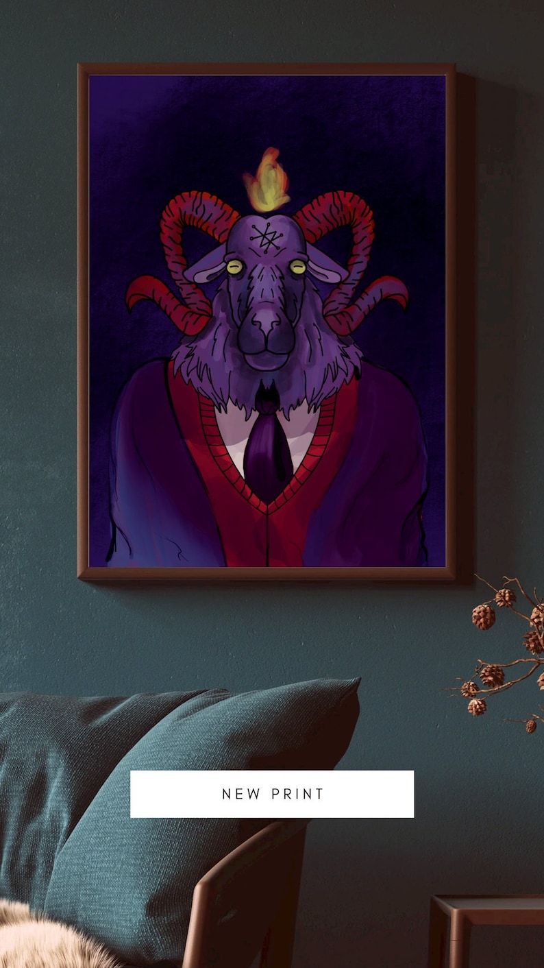 Azazel | Dark Lord | Lucifer | Witch Father Illustration - Etsy