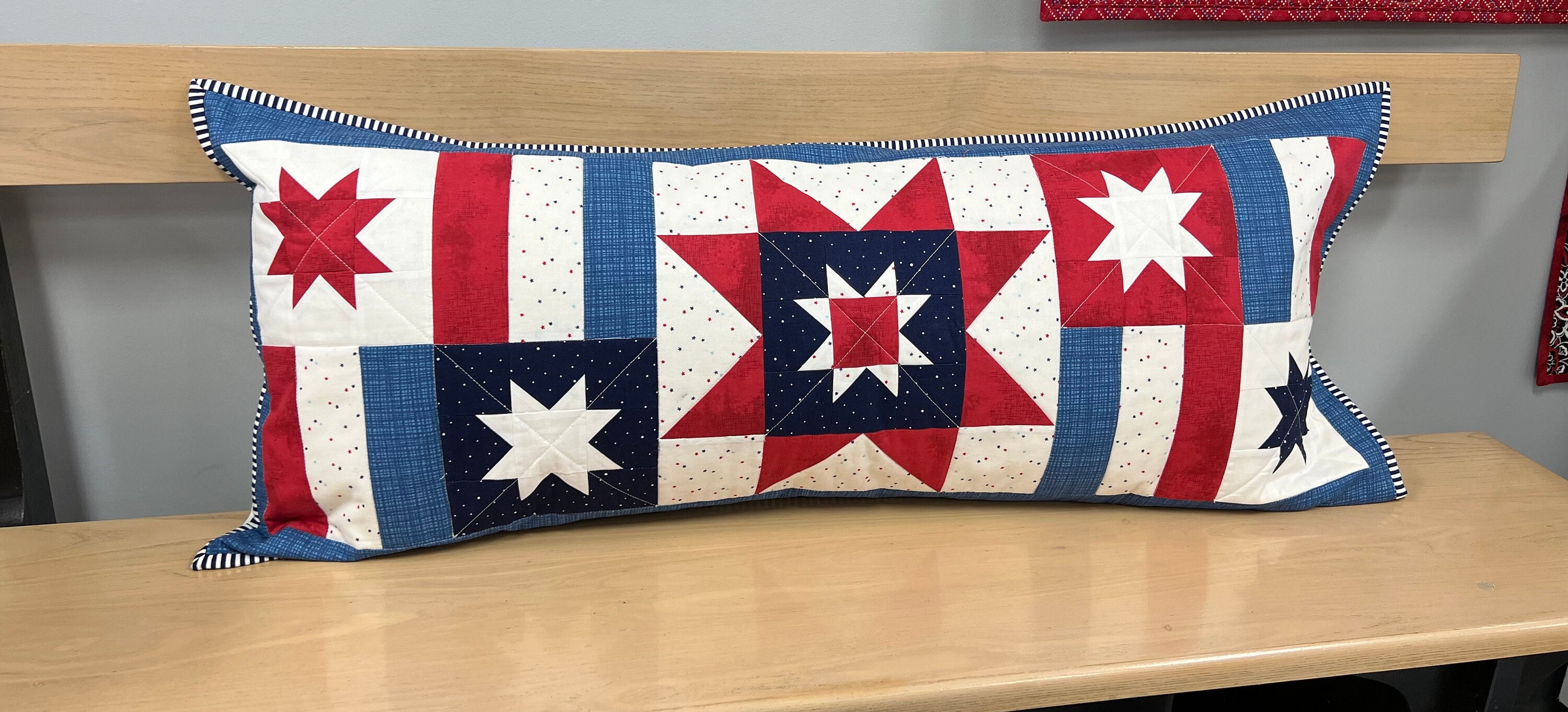 Riley Blake Designs Completed July Bench Pillow-oh My Stars by Amanda ...