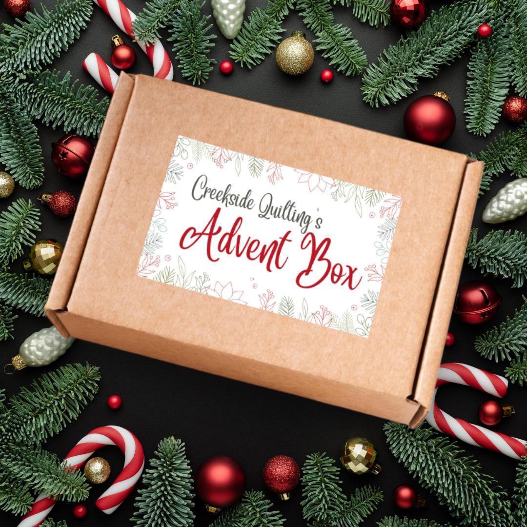 Creekside Quilting Advent Box Count Down to Christmas Quilting, Sewing ...
