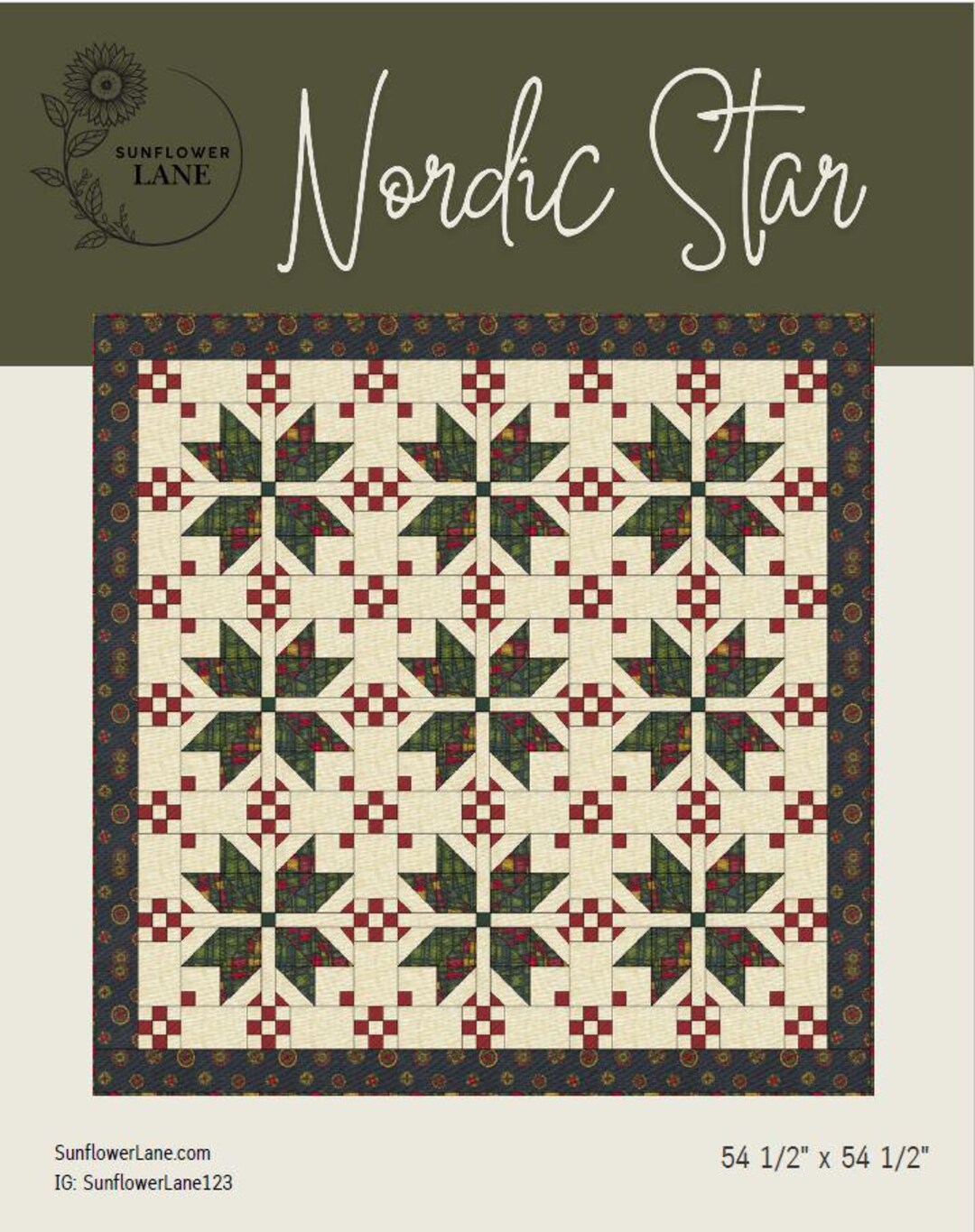 Creekside Quilting Nordic Star - Digital Pattern - Etsy