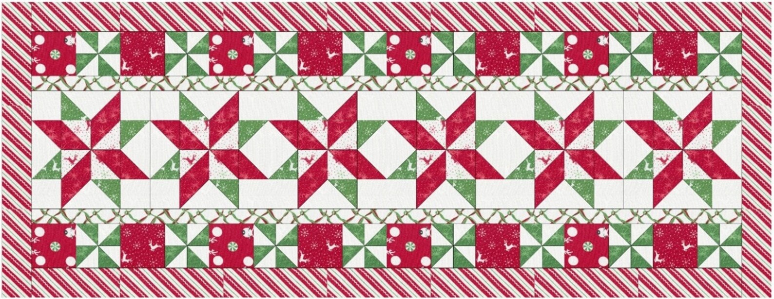Sunflower Lane Peppermint Swirl Table Runner Kit - Digital Download - Etsy