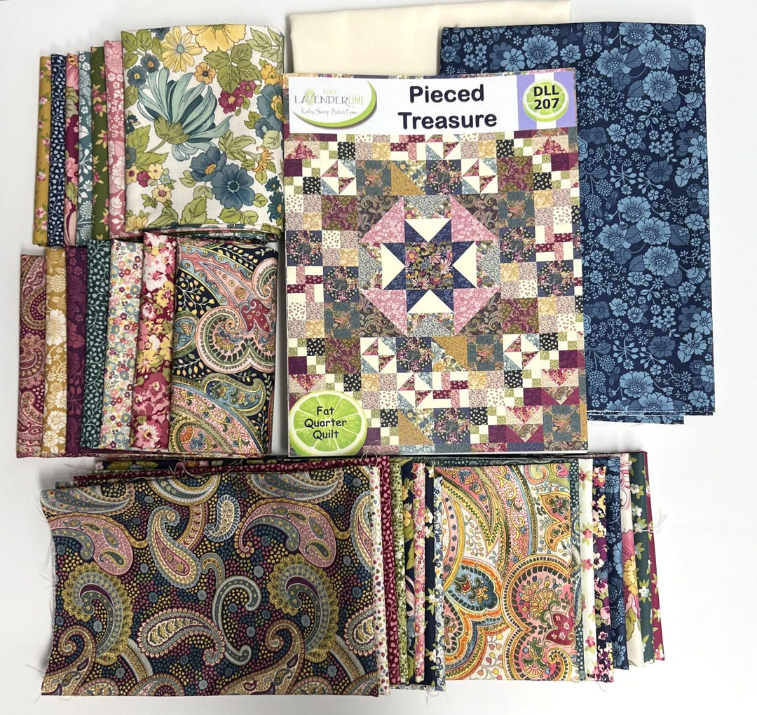 Pieced Treasure Quilt Kit Featuring Chelsea's Garden for Moda - Etsy