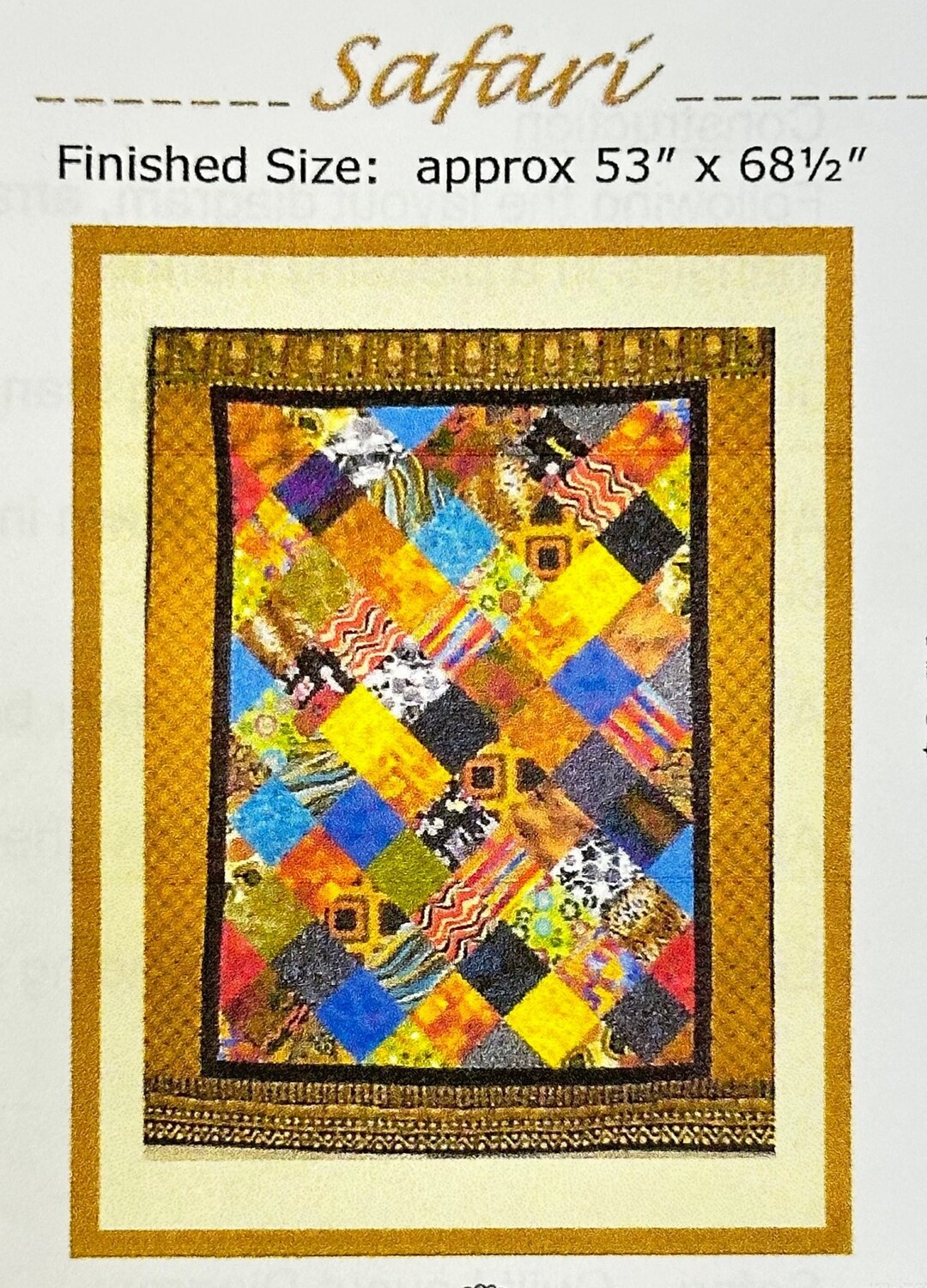 Safari Quilt Pattern - Etsy