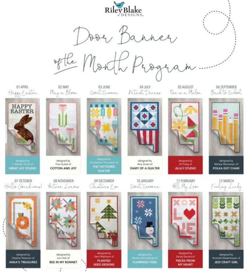Riley Blake 2024 Seasonal Door Banners - Etsy