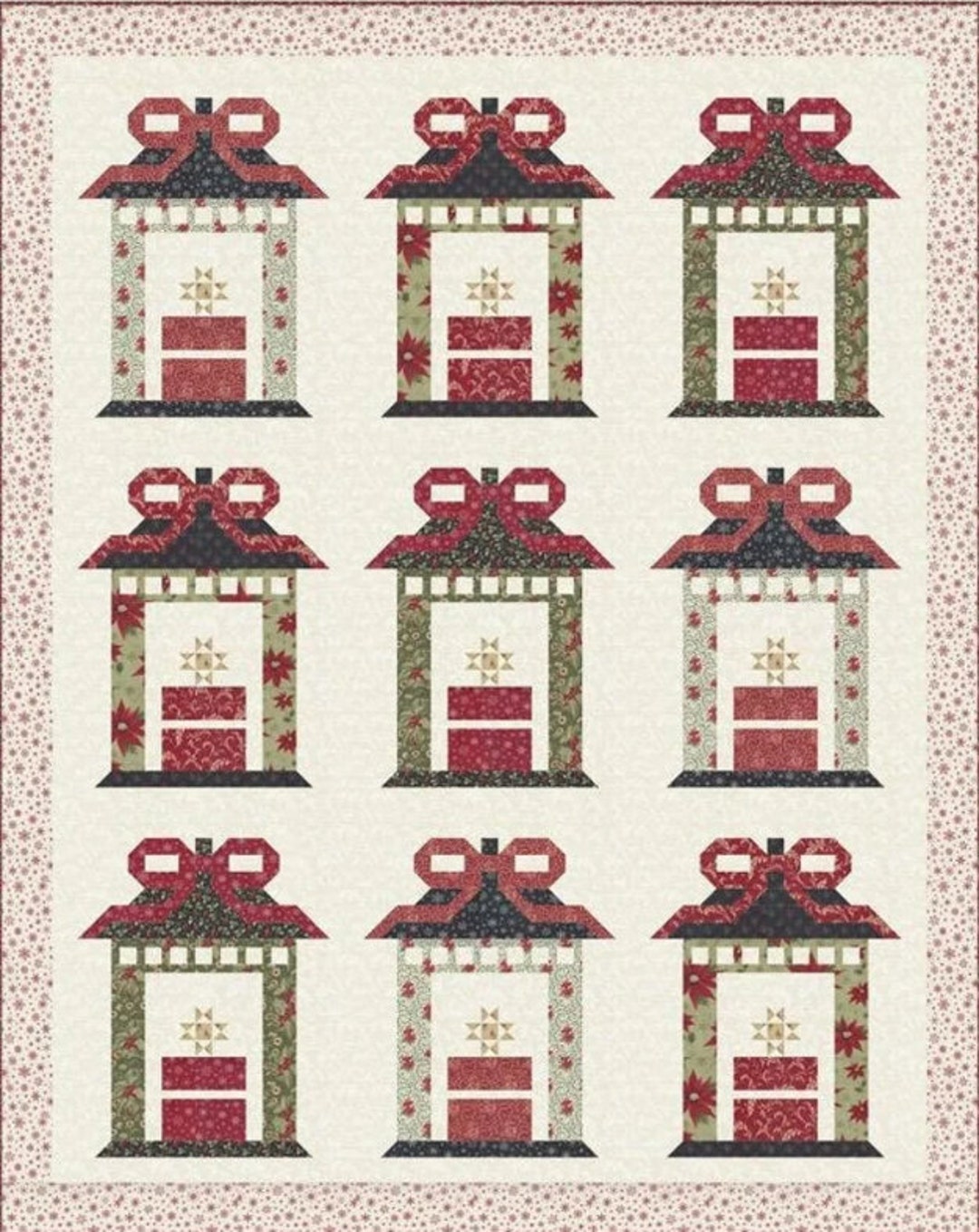 This Little Light Quilt Pattern, 3 Sisters, Poinsettia Plaza, KIT44290 ...