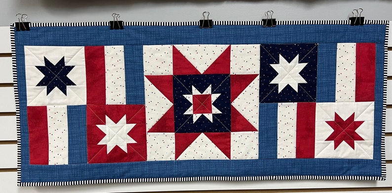 Riley Blake Designs Completed July Bench Pillow-oh My Stars by Amanda ...