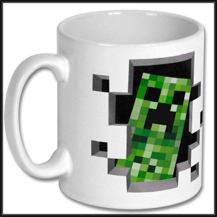 Minecraft Creeper Inspired Ceramic Mug - Etsy