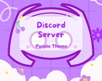 Purple Aesthetic Streamer & Content Creator Discord Server Template ...