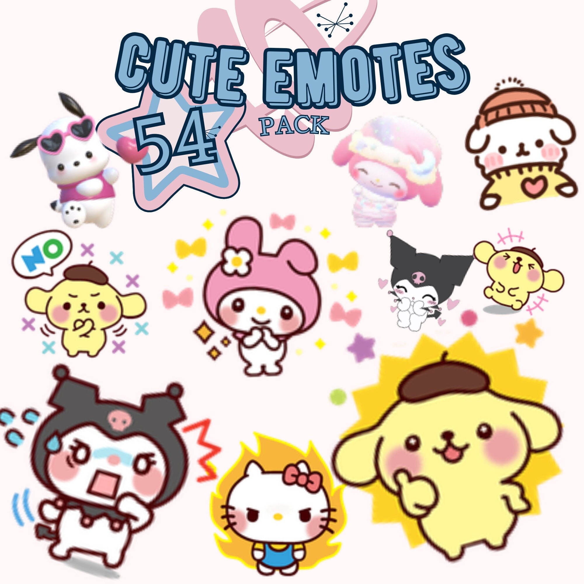 Cute Emotes Pack - Etsy