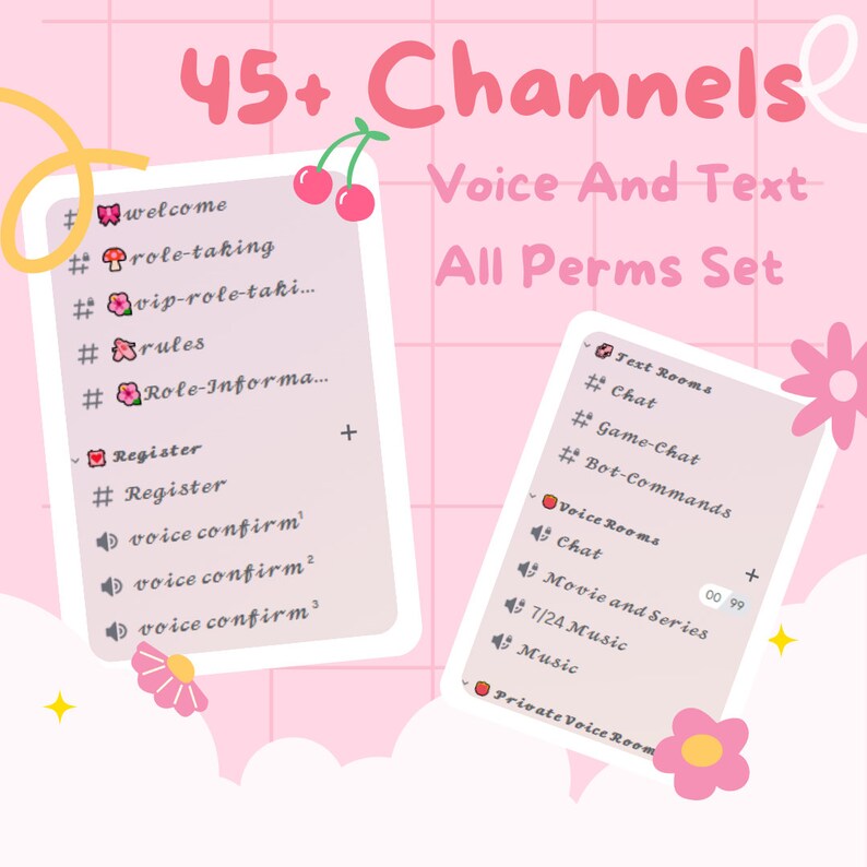 Discord Server Pink Theme - Etsy UK