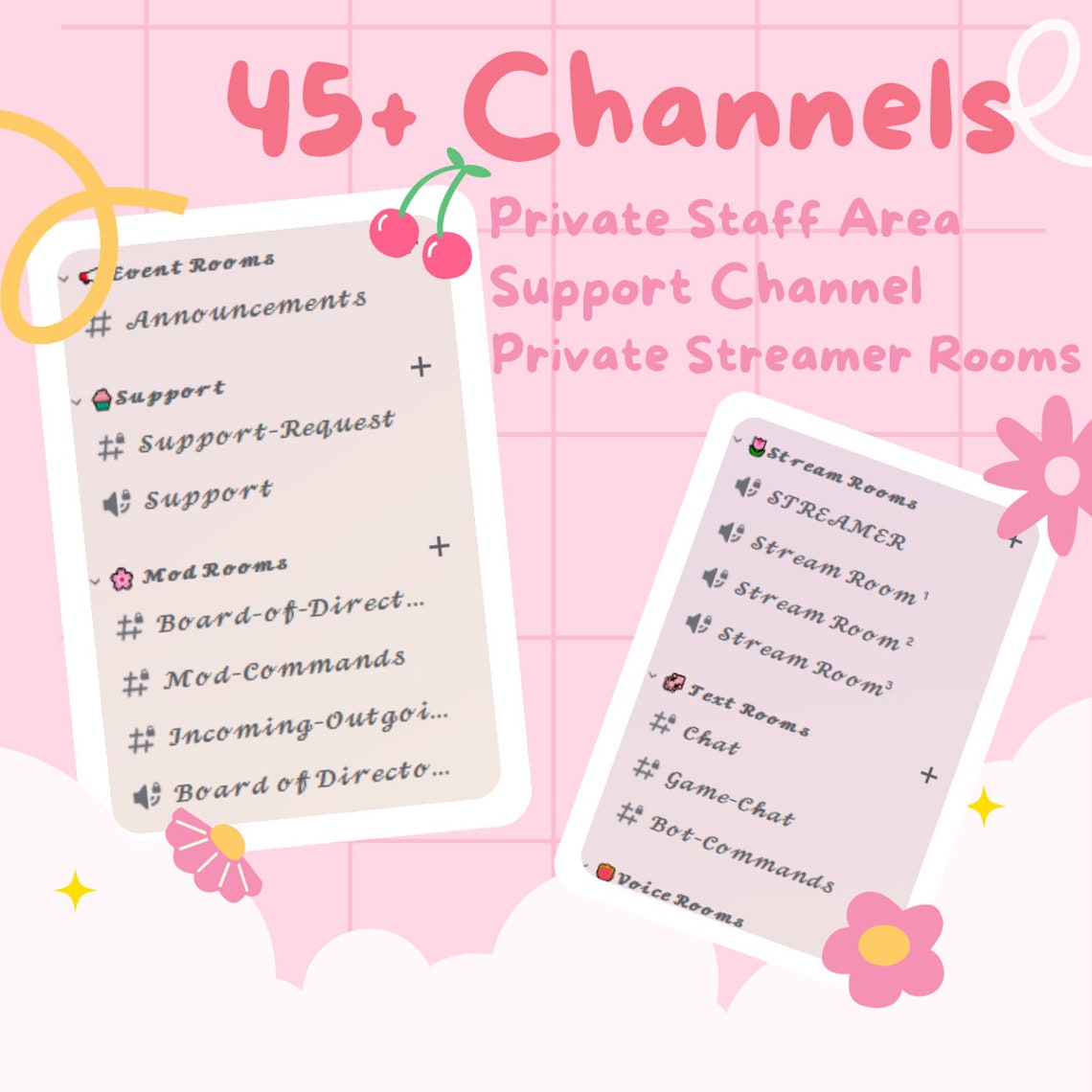 Discord Server Pink Theme - Etsy