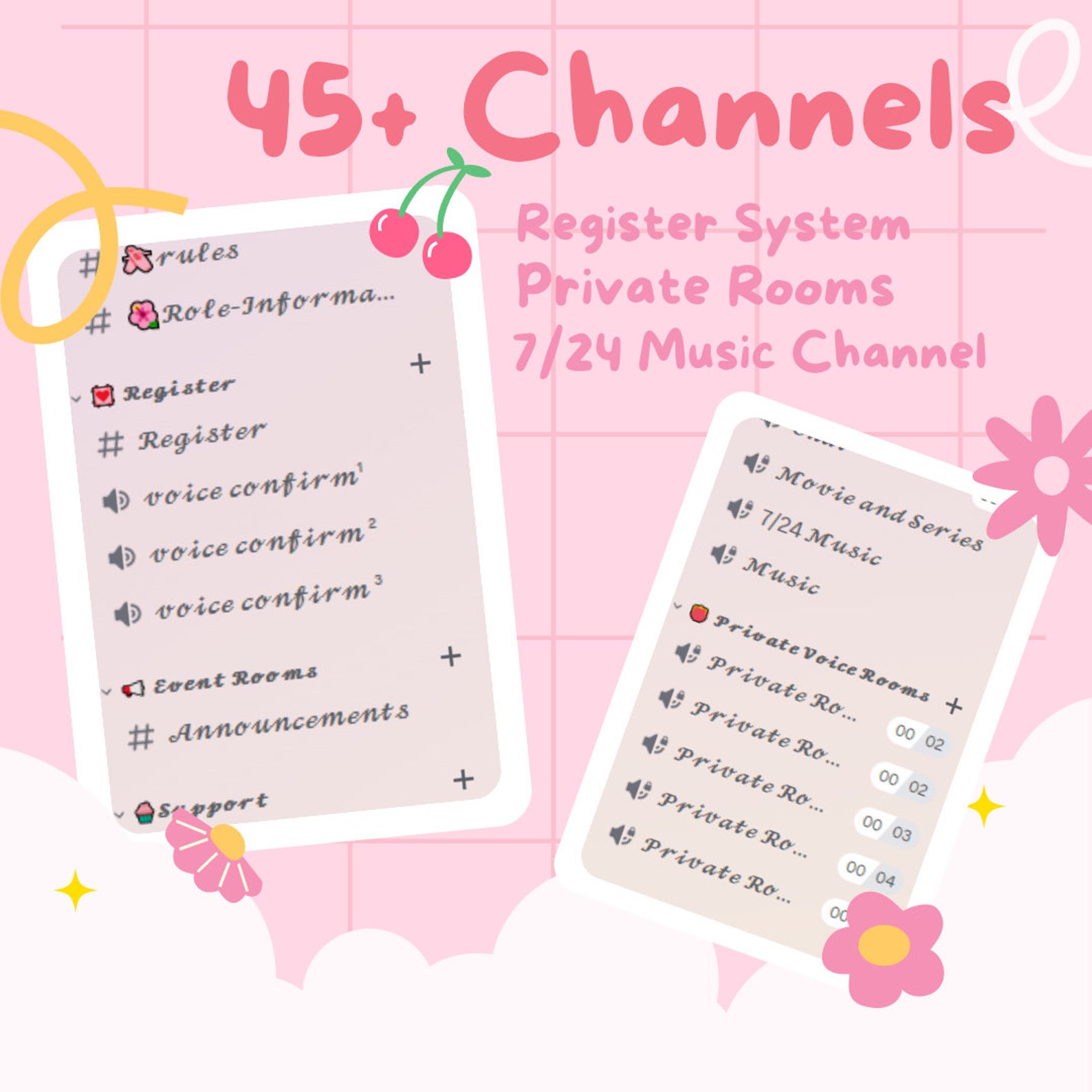 Discord Server Pink Theme - Etsy UK
