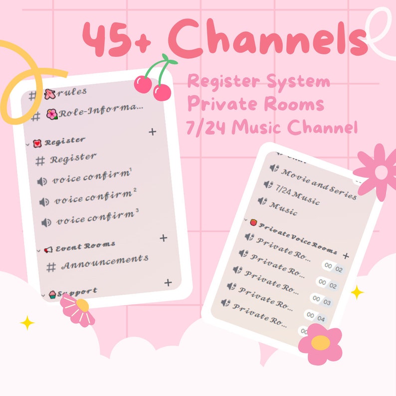 Discord Server Pink Theme - Etsy