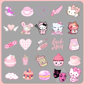 Pink Emotes Pack 125x - Etsy