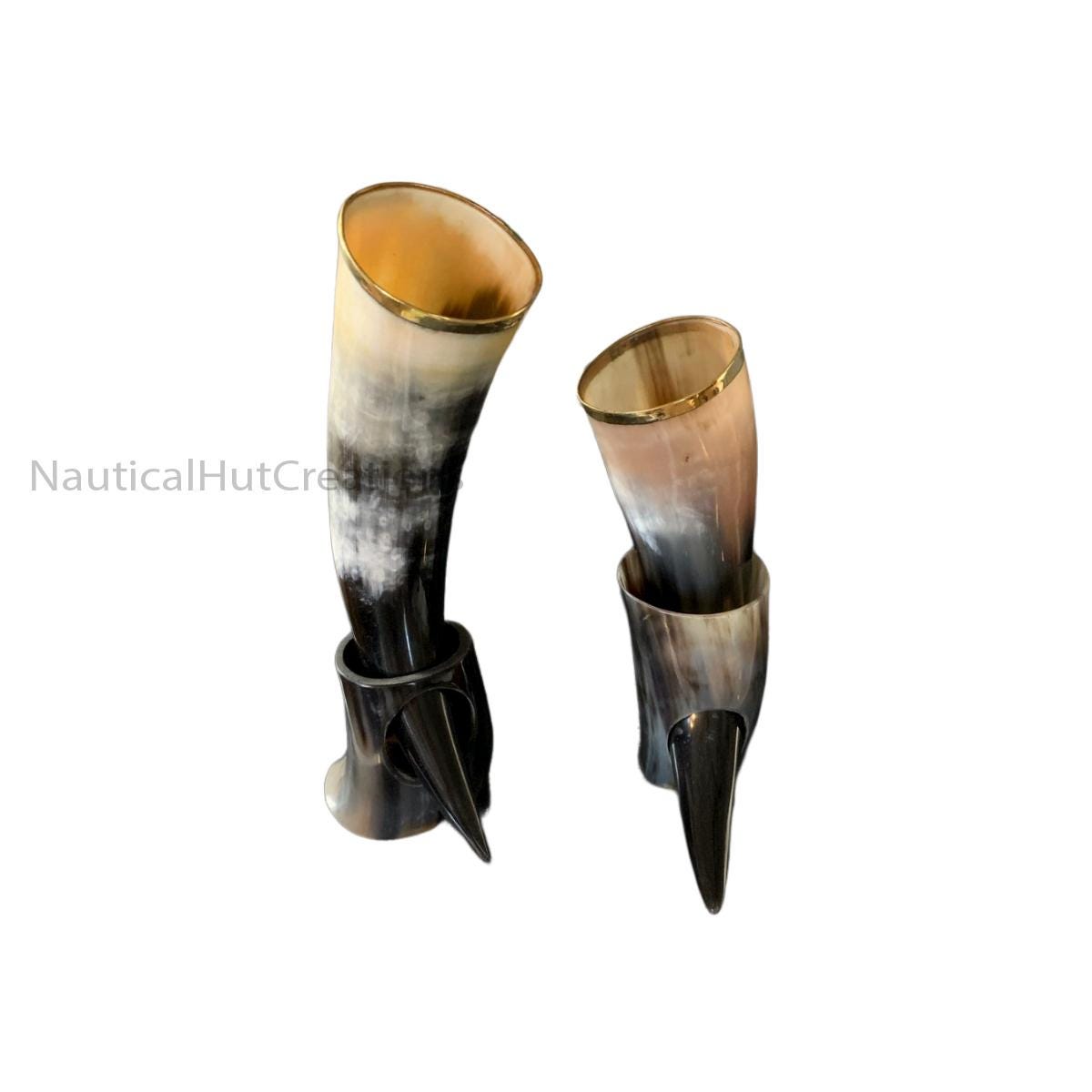 Authentic Handcrafted Viking Horn Mug, Personalized Horn Cups, Custom ...