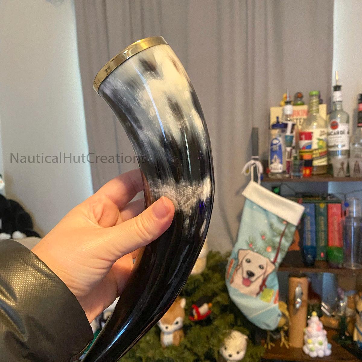 Authentic Handcrafted Viking Horn Mug, Personalized Horn Cups, Custom ...