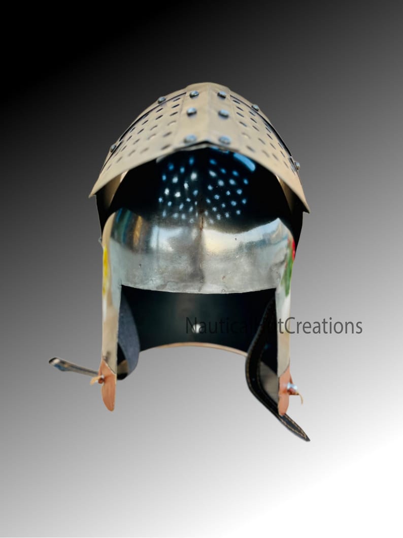 Premium Medieval Bascinet Helmet, Helmet Griffon Crusader Hand Forged ...