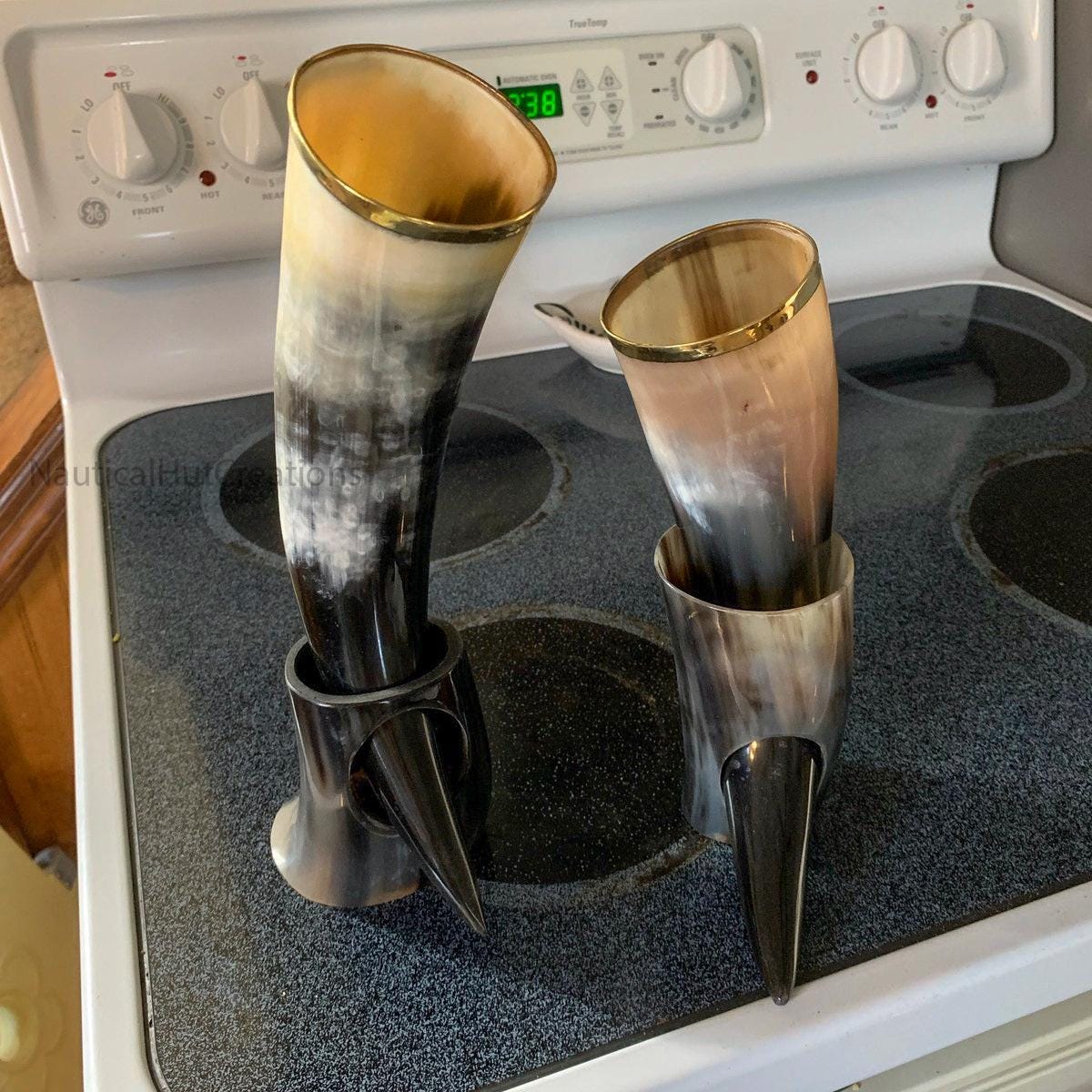 Authentic Handcrafted Viking Horn Mug, Personalized Horn Cups, Custom ...