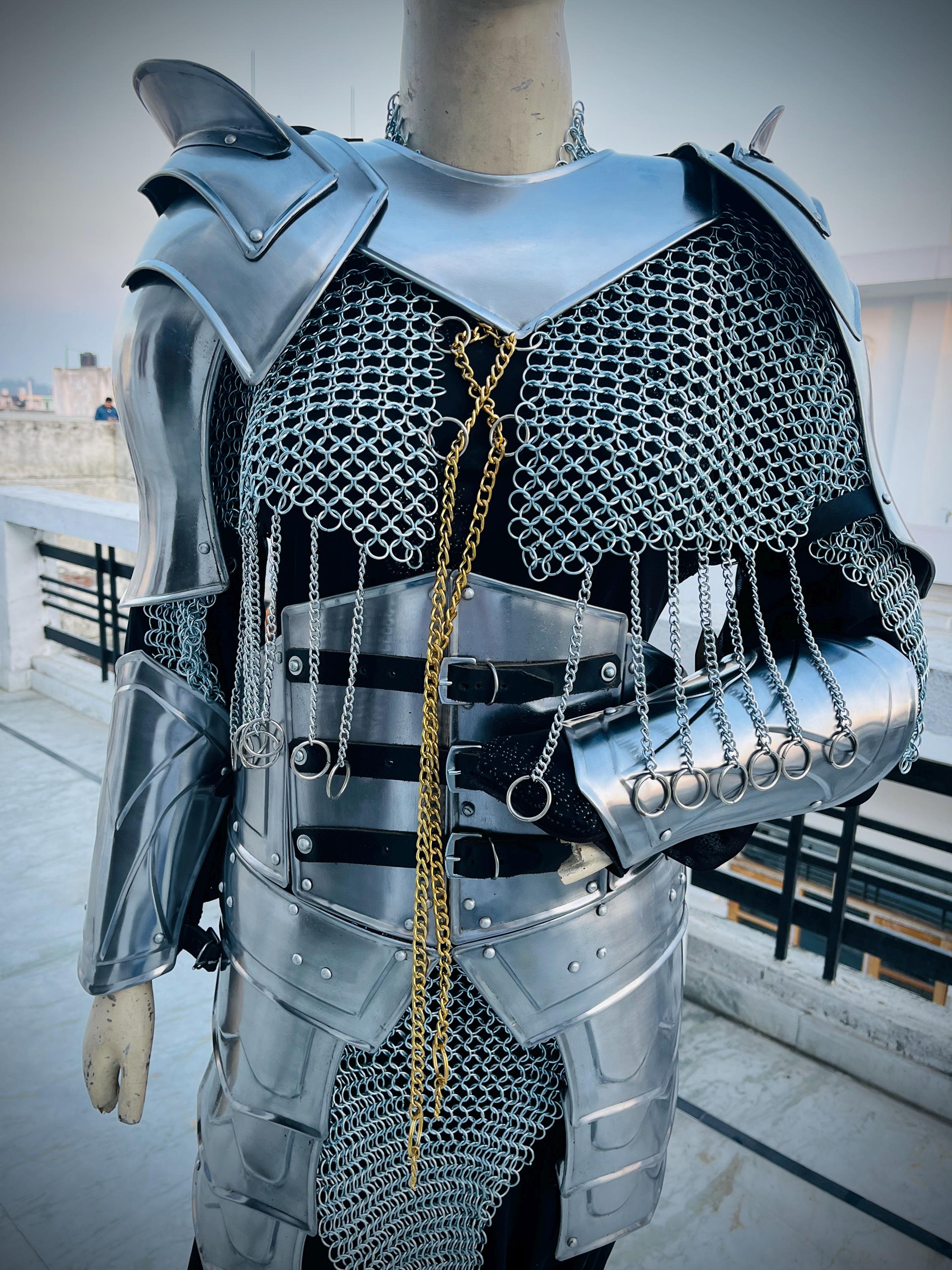 Lady Ancient Corset Armor, Medieval Knight Lady Armor, Female Larp ...