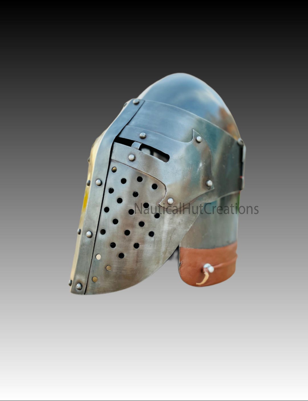 Helmet Griffon Crusader Hand Forged Helmet Role Play Knight Wearable ...