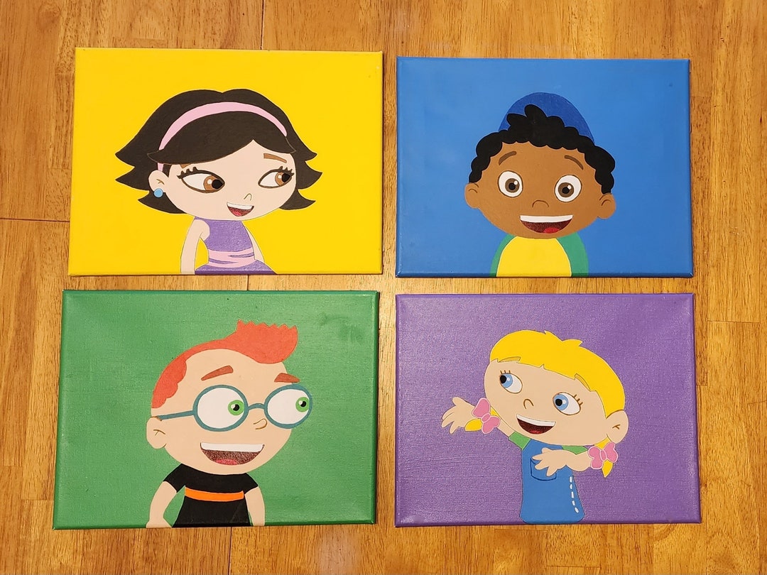 9 X 11 Hand-painted, Little Einsteins Canvas Art - Etsy