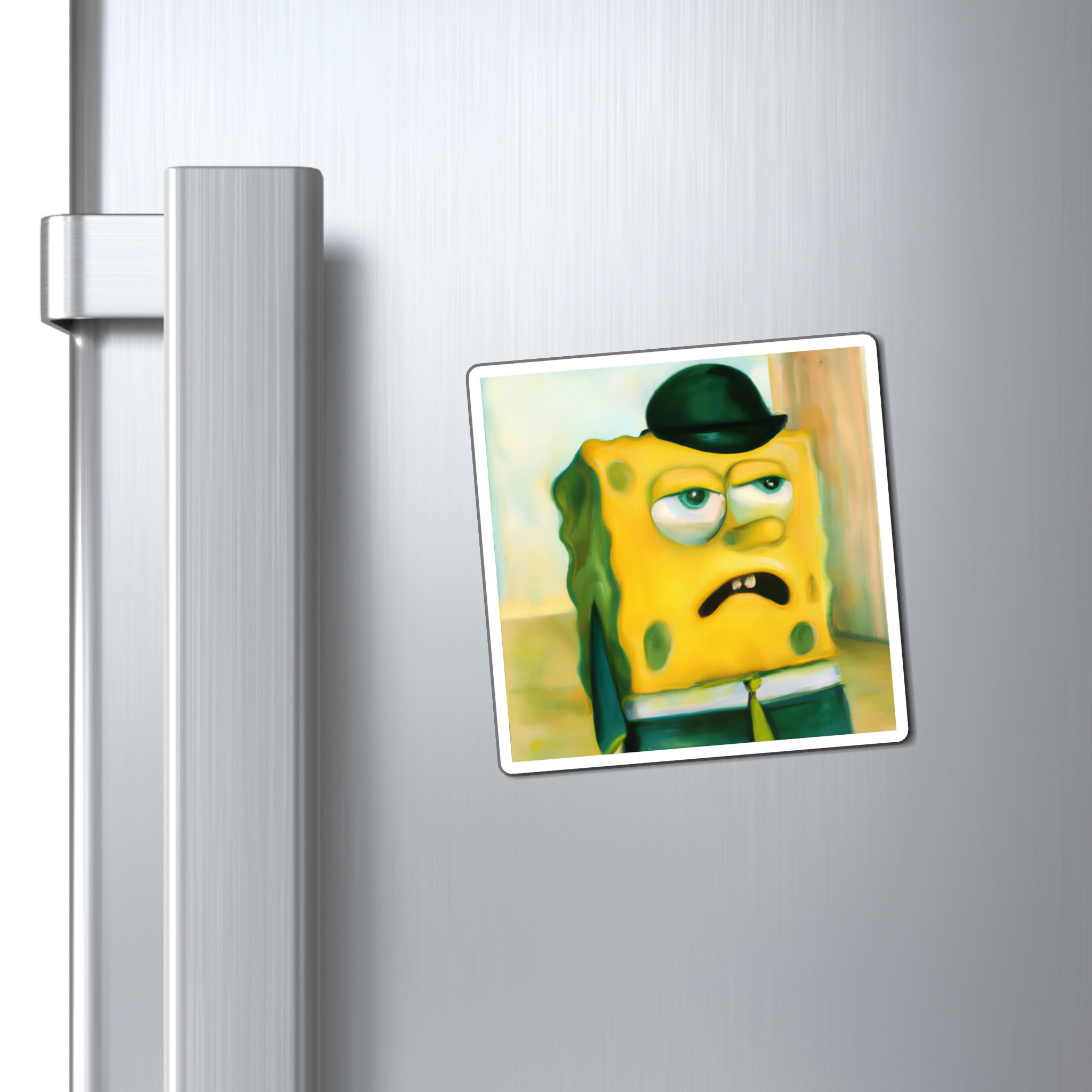 Impressionist Van Gogh Spongebob Magnet - Etsy