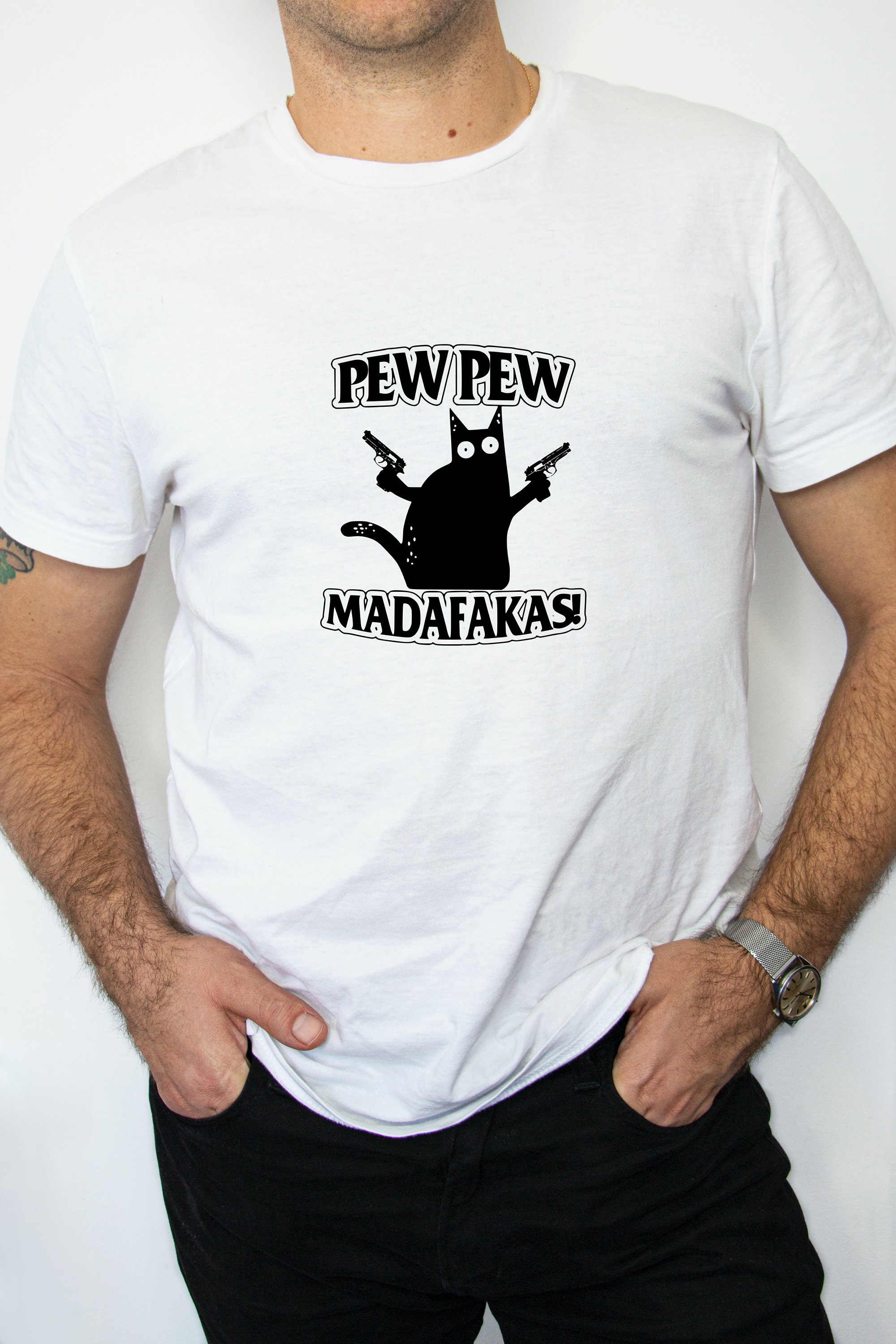 Pew Pew Madafakas PNG SVG Funny Cat Svg Cool Cat Shirt Svg Cat Lover ...